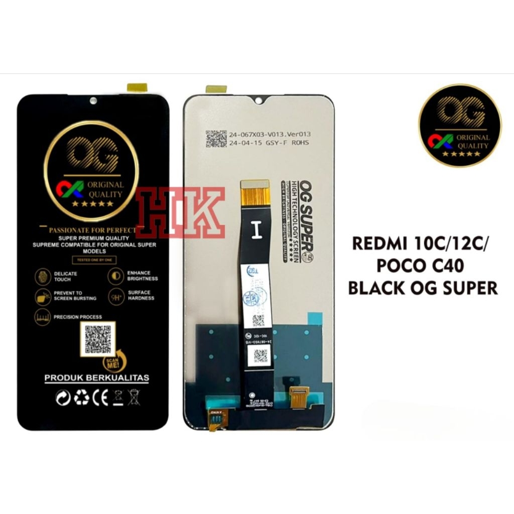 Jual LCD REDMI 10C/12C/P0C0 C40 LCD TOUCHSCREEN ORIGINAL | Shopee Indonesia