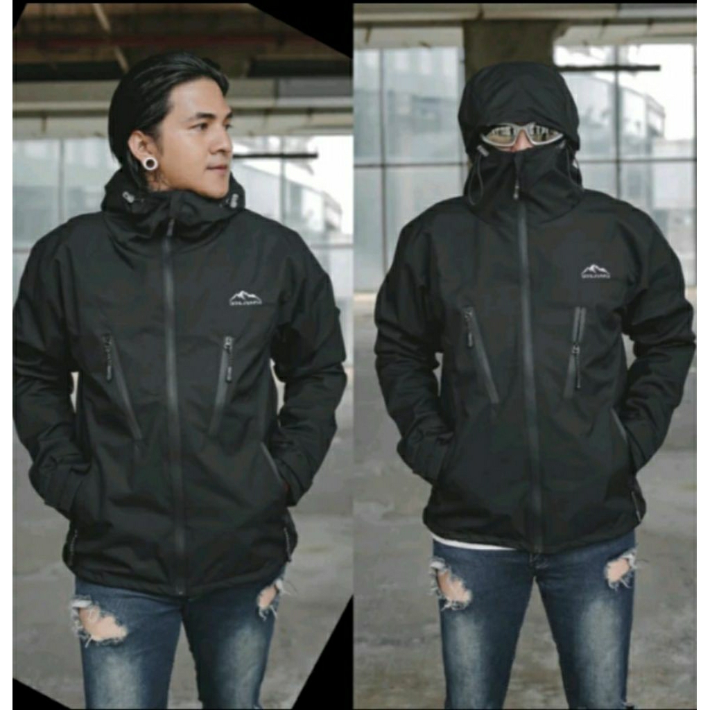 Jual Jaket Wind Breaker Waterproof Tahan Air Jaket Gunung Pria Higth Quality | Shopee Indonesia