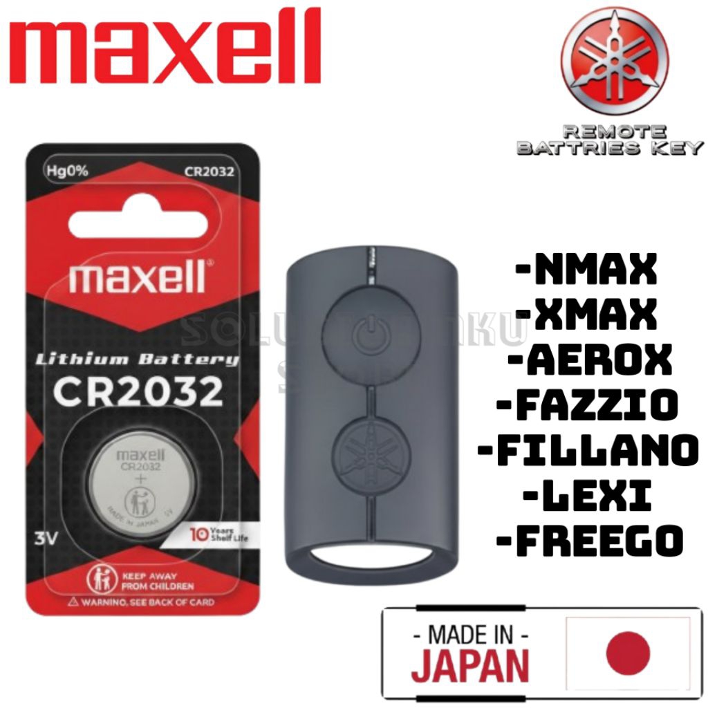 Jual Baterai Remote Motor Yamaha Nmax Aerox Xmax Fazzio Lexi Freego ...
