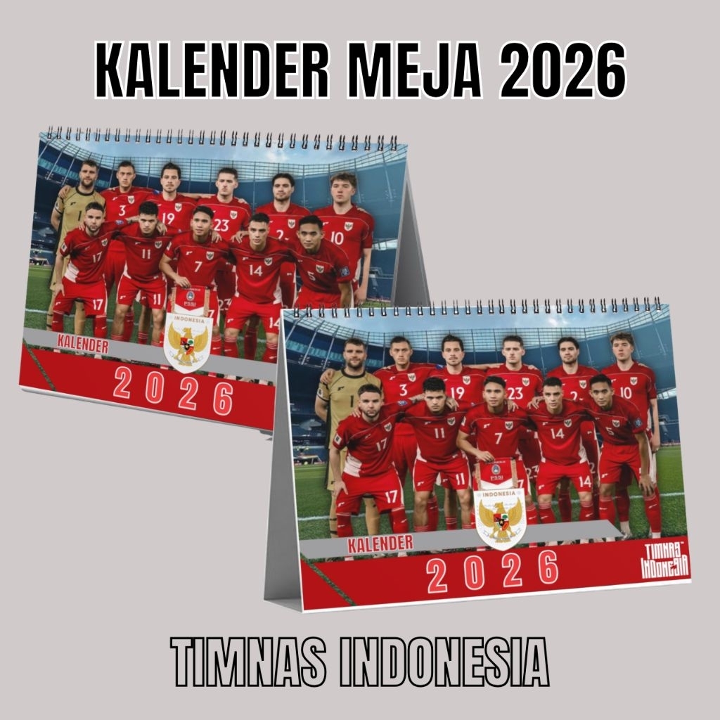 Jual kalender Meja 2026 Timnas Indonesia | Shopee Indonesia