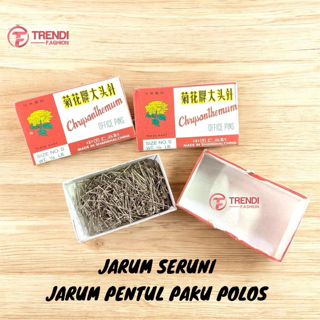 Jual Jarum Seruni Jarum Pentul Polos No.0 Jarum Paku Polos | Shopee ...