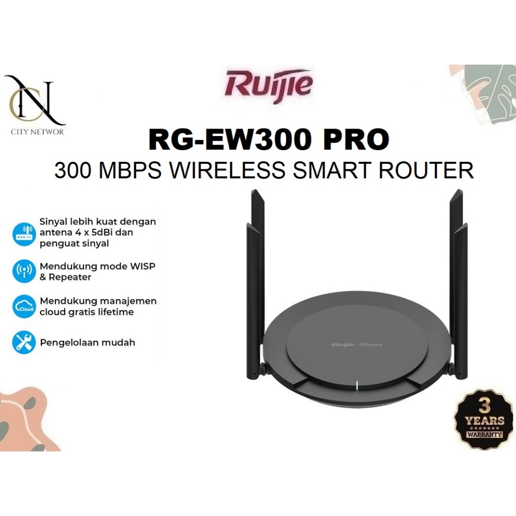 Jual RG-EW300 PRO EW300-PRO 300Mbps Wireless Smart Router | Shopee ...