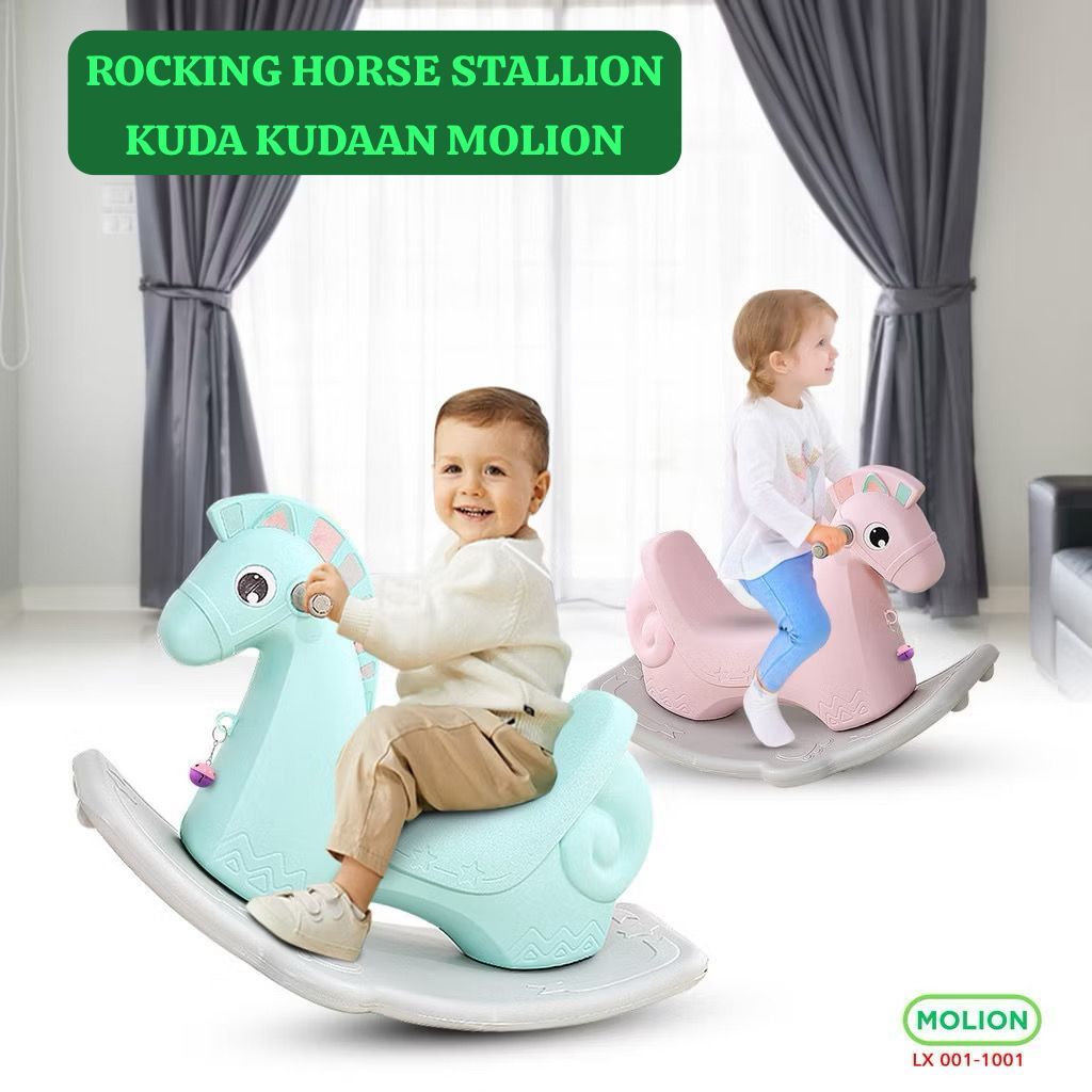 Jual GOSEND Rocking Horse Mainan Kuda Kudaan Molion STALLION Jungkat ...