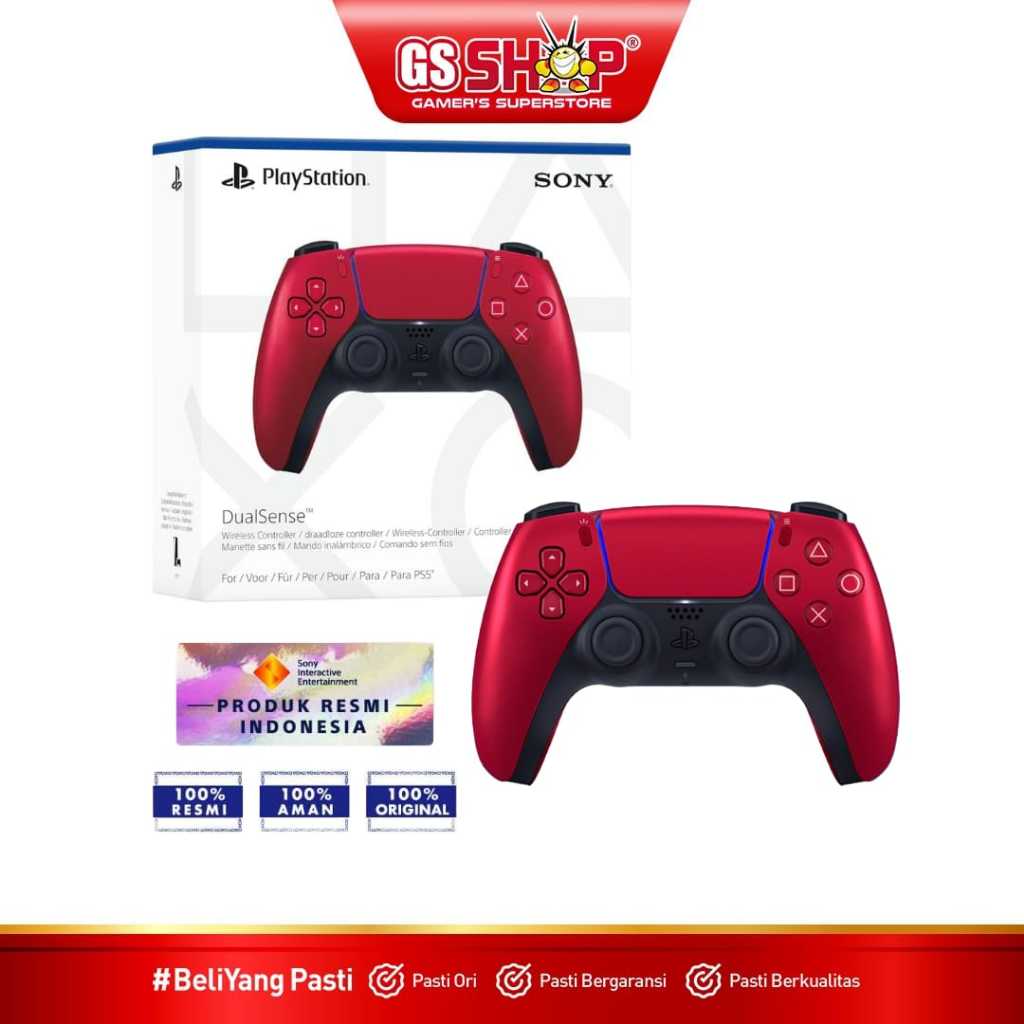 Jual PS5 DualSense Wireless Controller Volcanic Red | Shopee Indonesia
