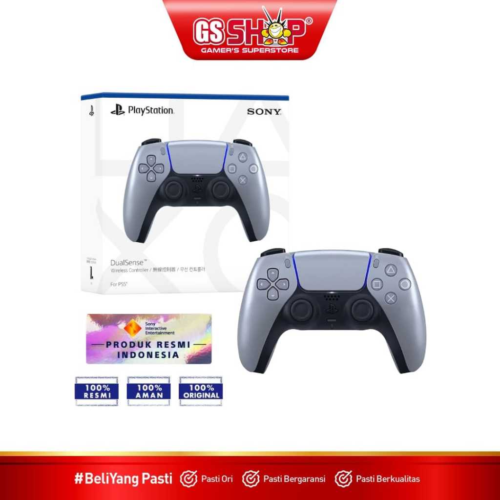 Jual PS5 DualSense Wireless Controller Sterling Silver | Shopee Indonesia