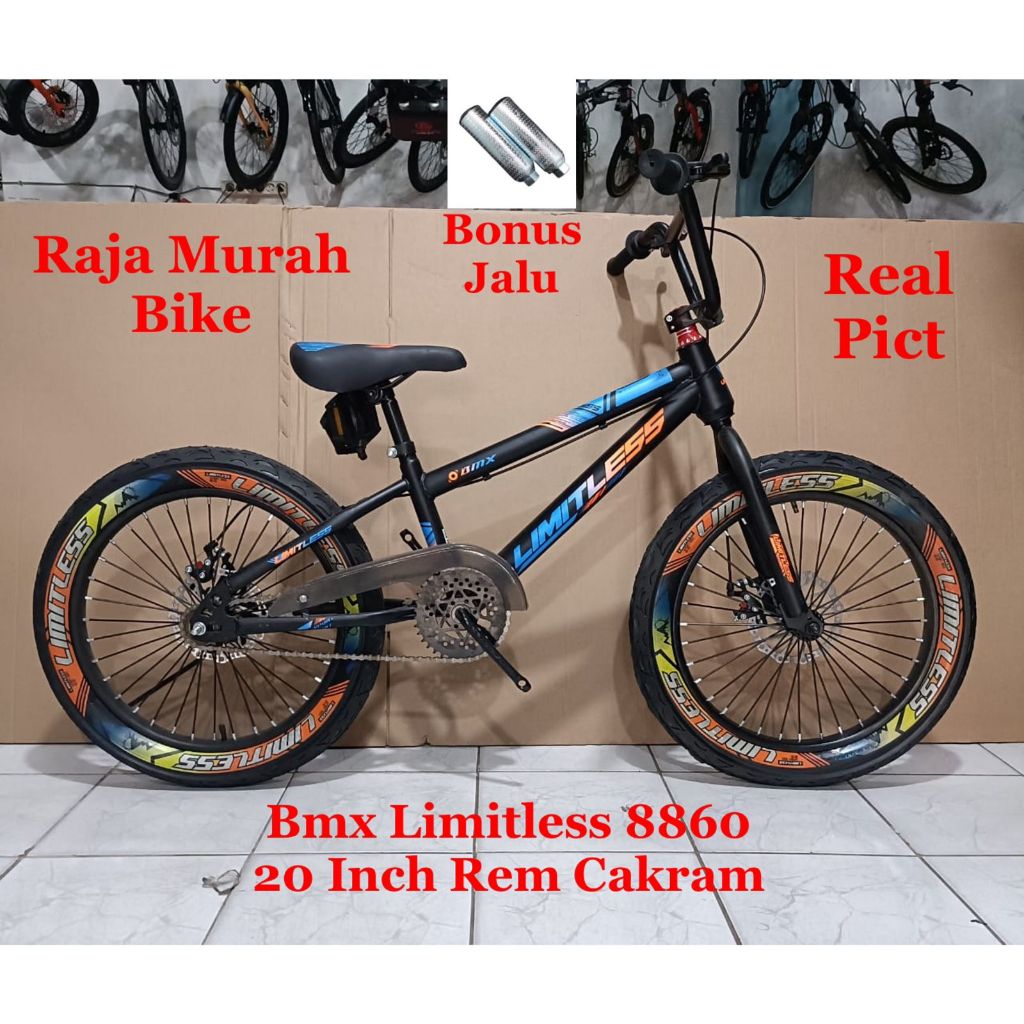 Jual Sepeda Anak Laki Laki BMX 20 Inch Limitless 8860 Disc Brake Rem ...