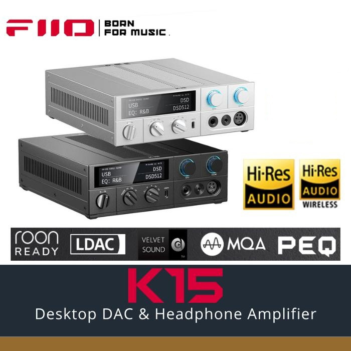 Jual FiiO K15 K 15 Desktop High-end AKM Dual AK4497S DAC and Headphone Amplifier | Shopee Indonesia