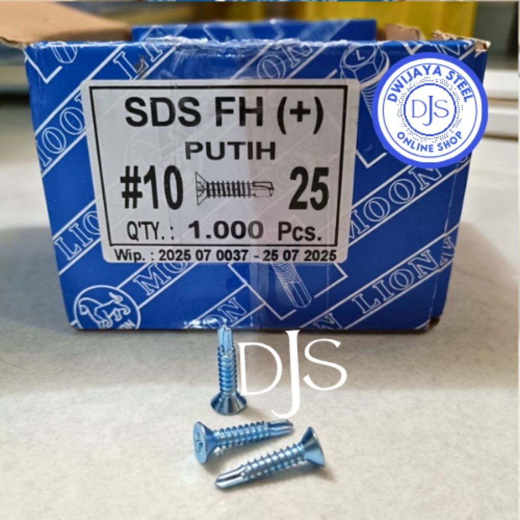 Jual SEKRUP SDS FH (+) PUTIH 10X25 MOON LION SKRUP DRILLING BAJA RINGAN ...