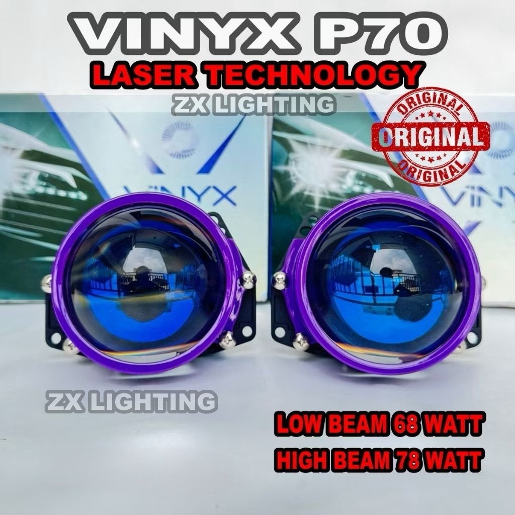 Jual Original Biled Projie Projector Vinyx P70 P75 3 INCHI Purple Lens ...