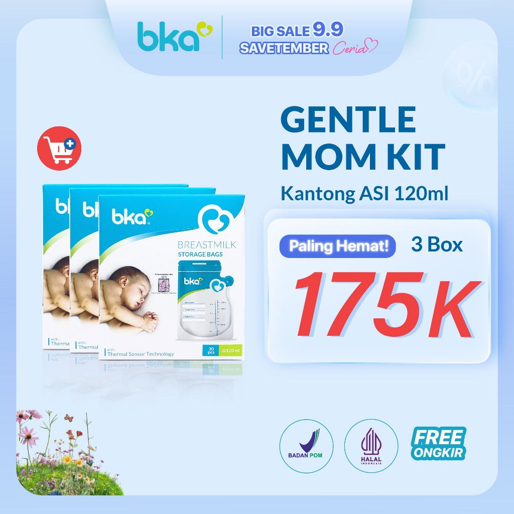 Jual Paket Kantong ASI BKA 120 ML 3 box- isi 30pcs/box | Breastmilk ...