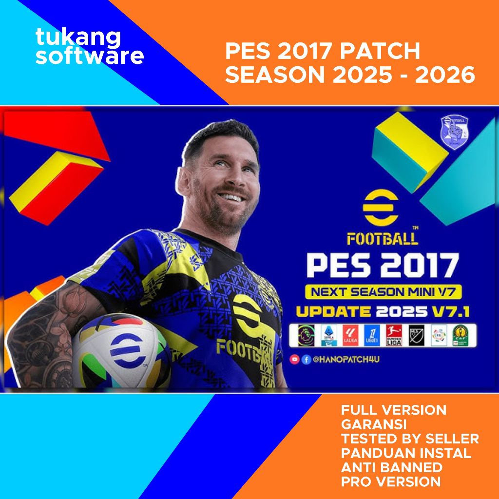 Jual PES 2017 Patch Season 2025 2026 Game Offline PC Laptop Terbaru ...