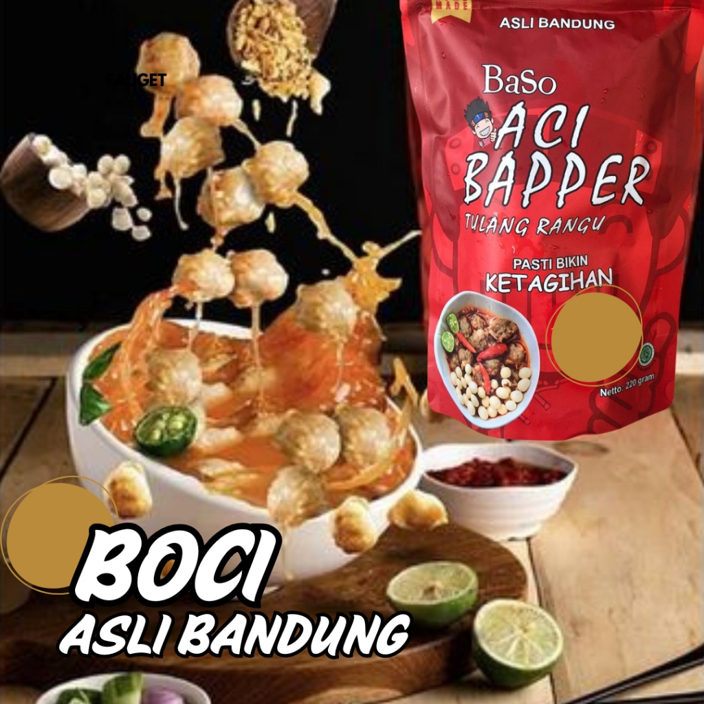 Jual BOCI BAKSO ACI BANDUNG BAPPER TULANG RANGU ORIGINAL MERCON BAPPER ...
