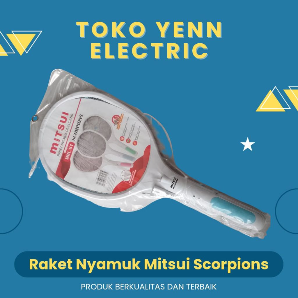 Jual Raket Nyamuk Mitsu Bergaransi 1 Tahun Scorpions/Raket Nyamuk ...