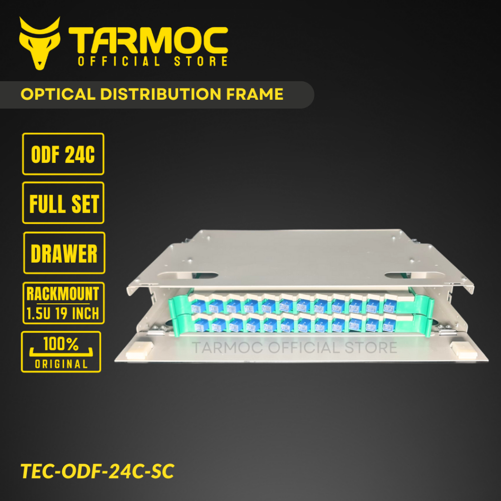 Jual Tarmoc TEC-ODF-24C-SC | Fiber Optic ODF 24 Core / OTB 24 Core SC ...