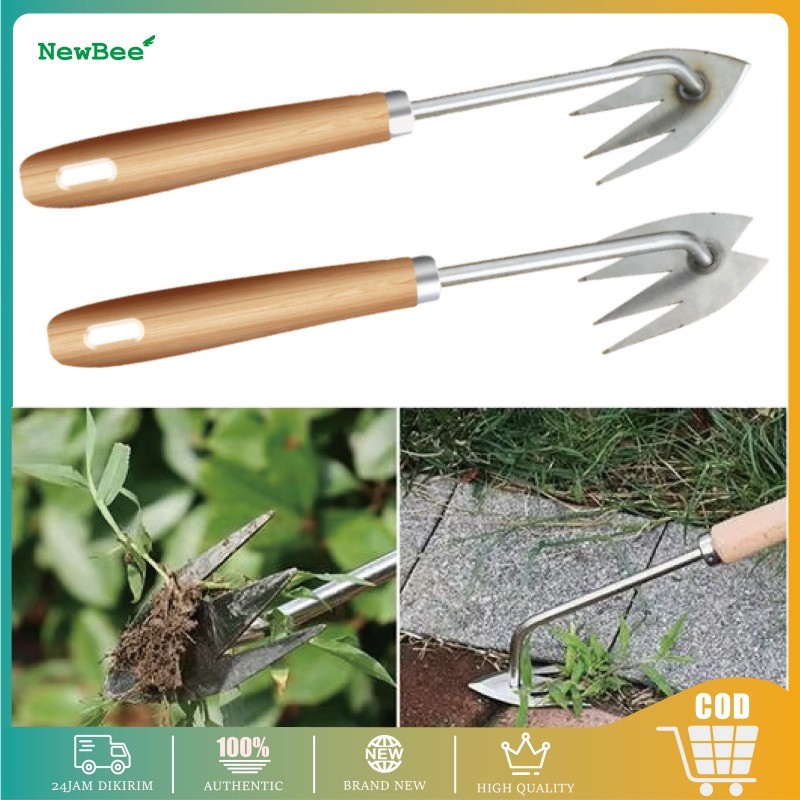 Jual 4 Gigi Alat Pencabut Rumput 30cm Pencabut Rumput Manual Bahan Besi ...