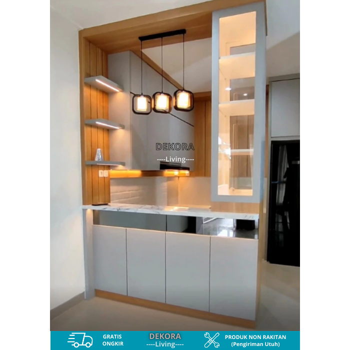 Jual Meja Bar Minimalis Modern Model 001 - Mini Bar Dapur Non Rakitan ...