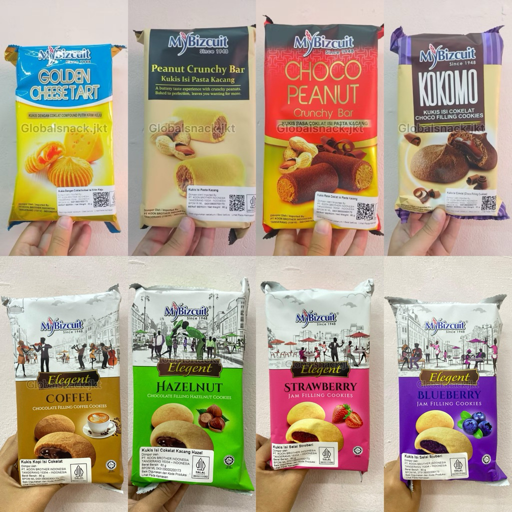Jual MYBIZCUIT PEANUT CRUNCHY BAR / CHOCO PEANUT KUKIS / KOKOMO CHOCO ...