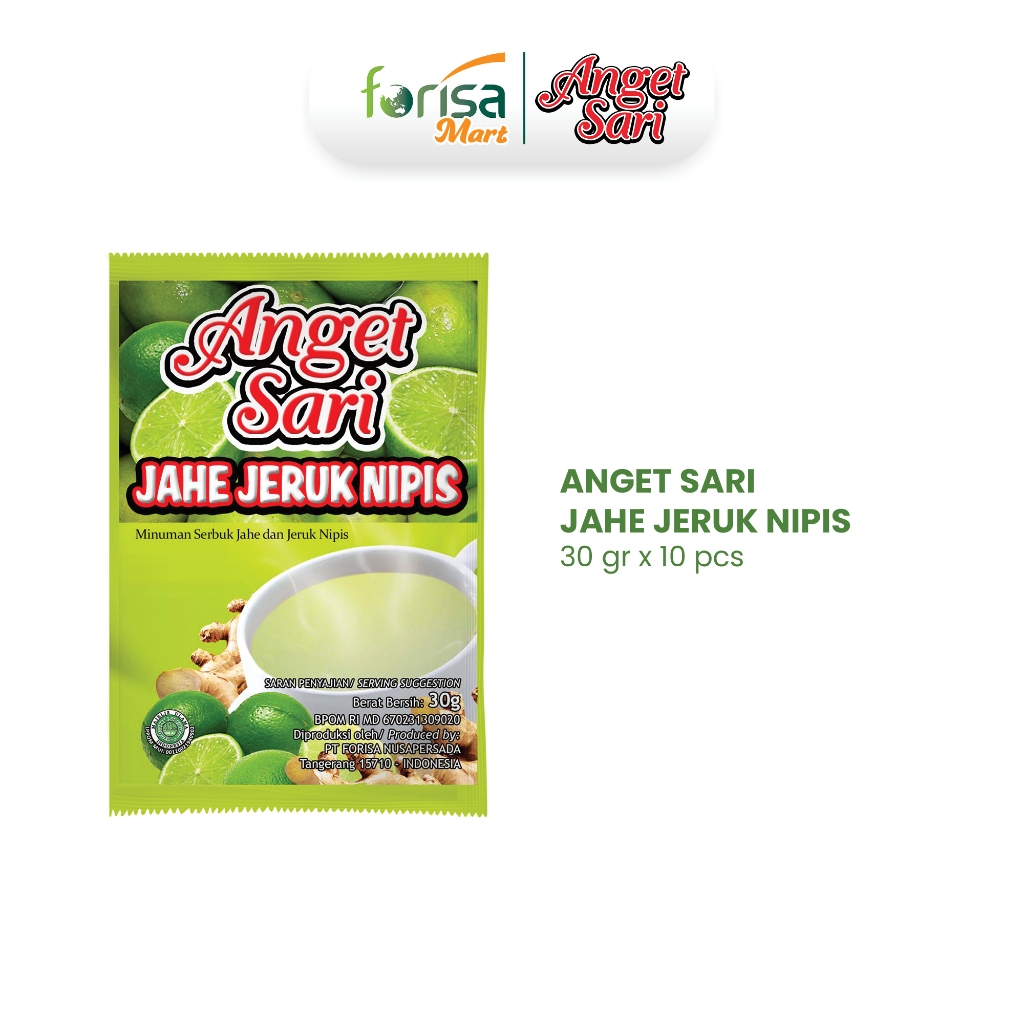 Jual Anget Sari Jahe Jeruk Nipis Minuman Rempah Serbuk 30gr - 10 Pcs ...