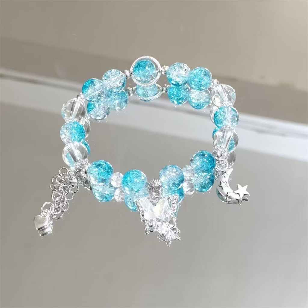 Jual Gelang kupu-kupu kristal manik mengkilap wanita desain perhiasan ...