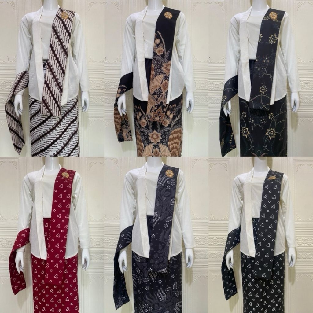 Jual ONE SET rok span dan slendang batik / set batik jumputan | Shopee ...