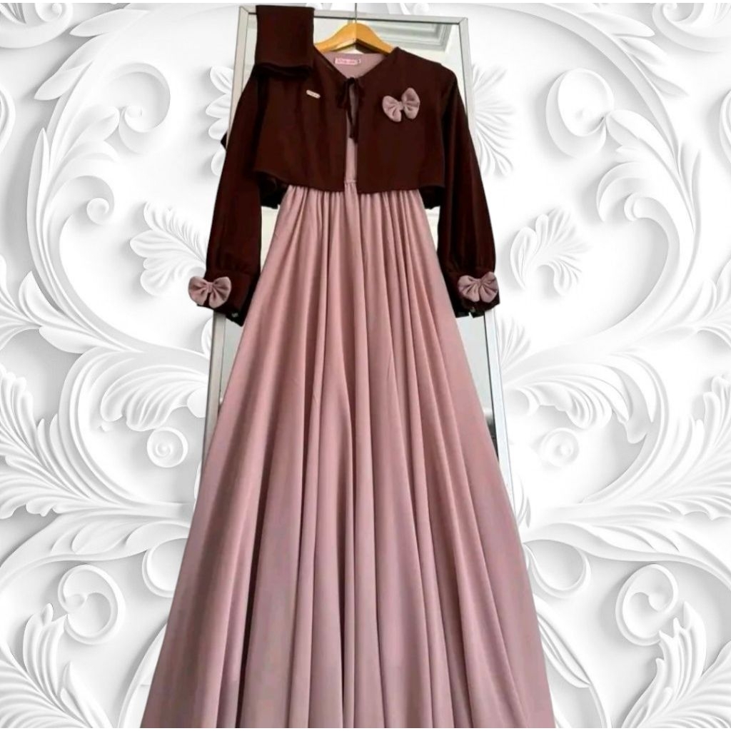 Jual COD FALISHA GAMIS SET DREES POLOS TERBARU BAHAN CERUTY BABYDOOL ...