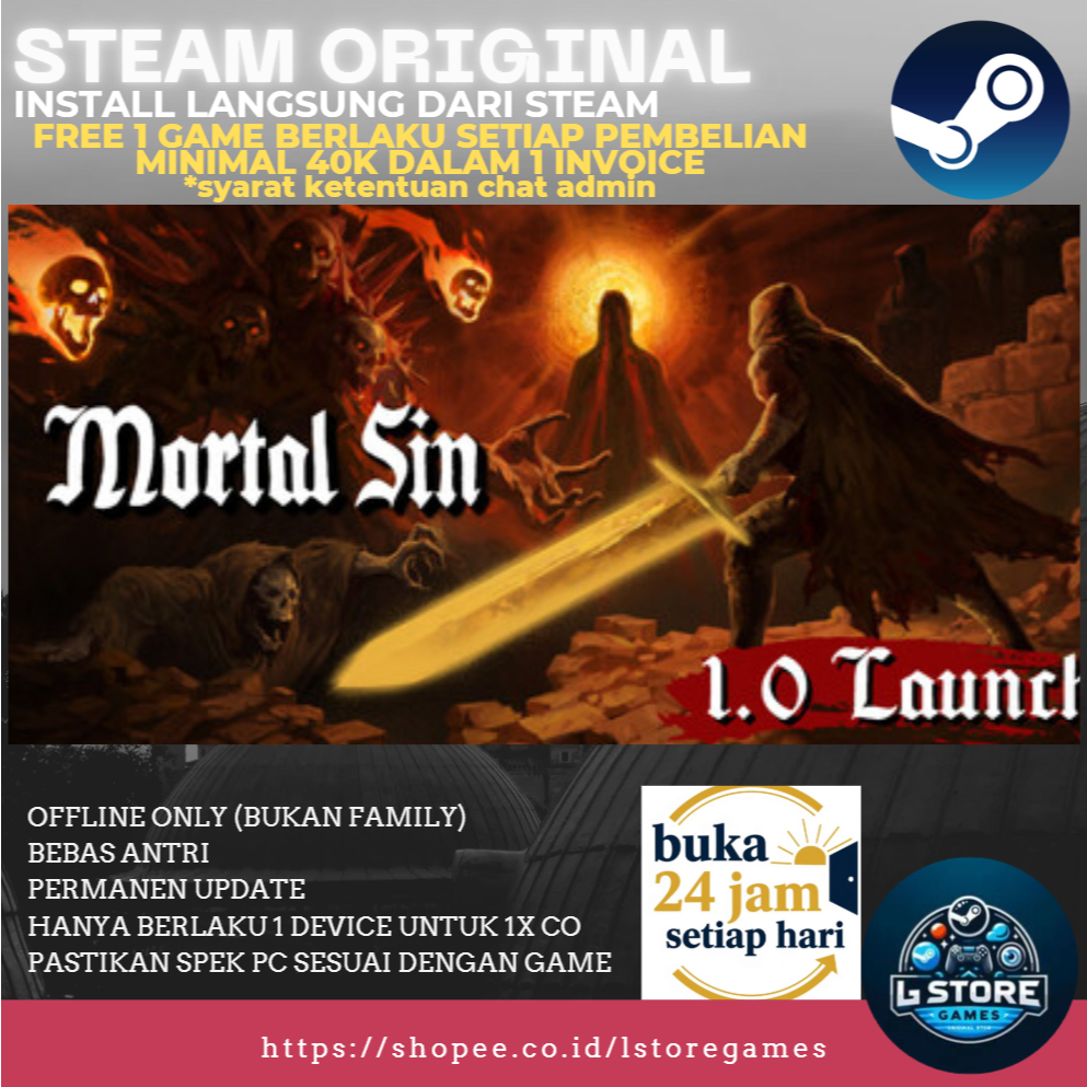 Jual Mortal Sin Offline Game PC Original | Shopee Indonesia
