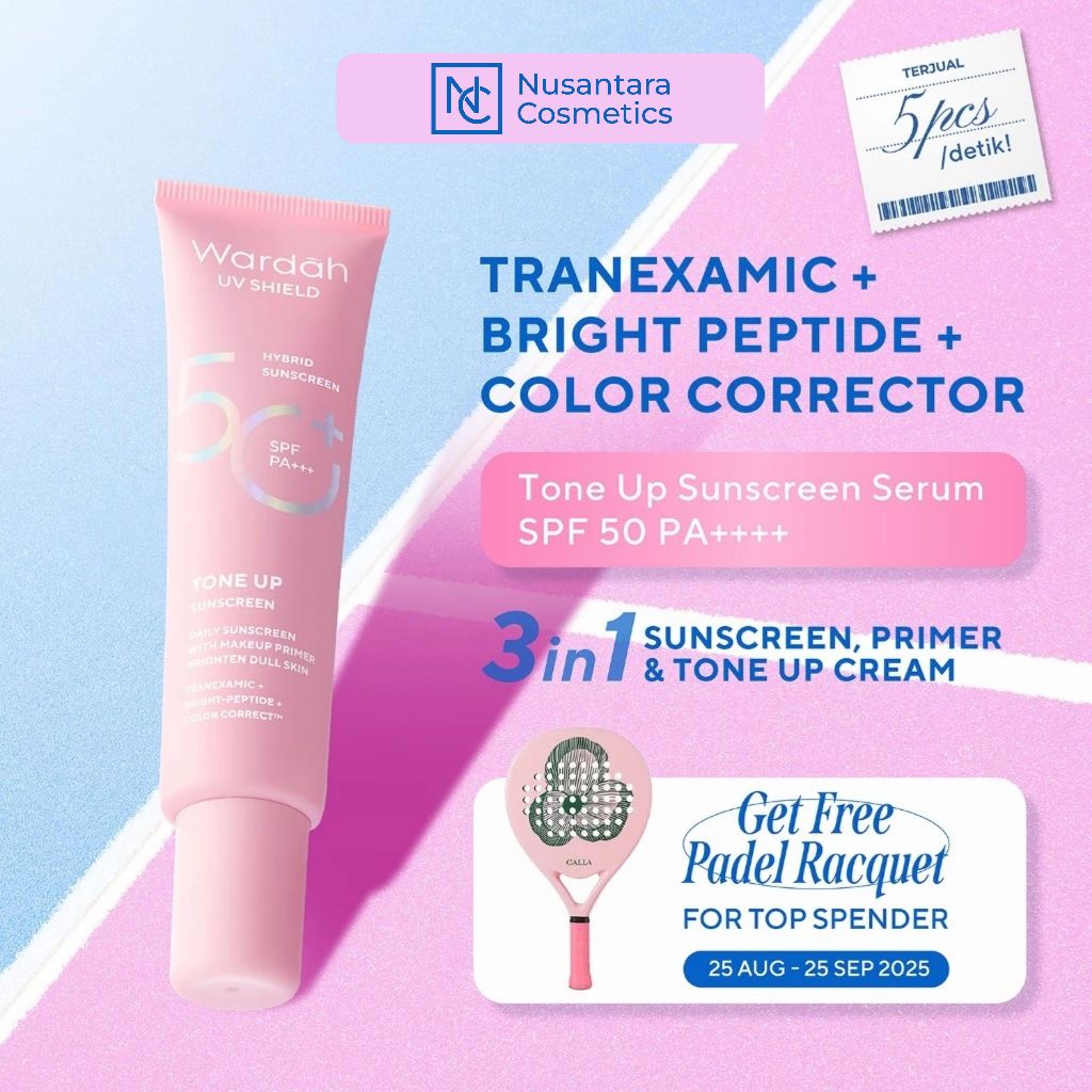 Jual Wardah UV Shield Tinted Tone Up Sunscreen SPF 50 PA Sunscreen ...