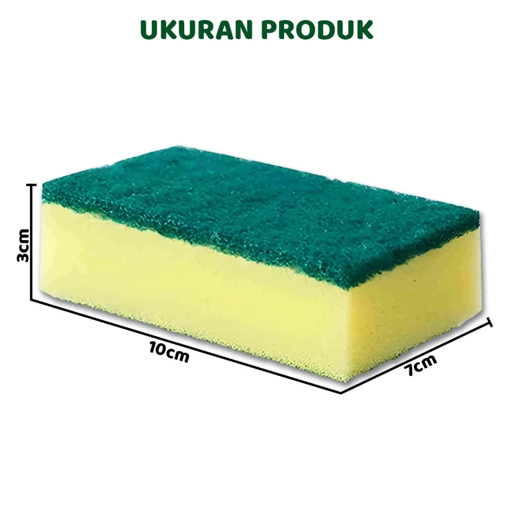 Jual OCA 3M Scotch Brite Sabut Spons Cuci Piring Basic ID T36 | Shopee ...