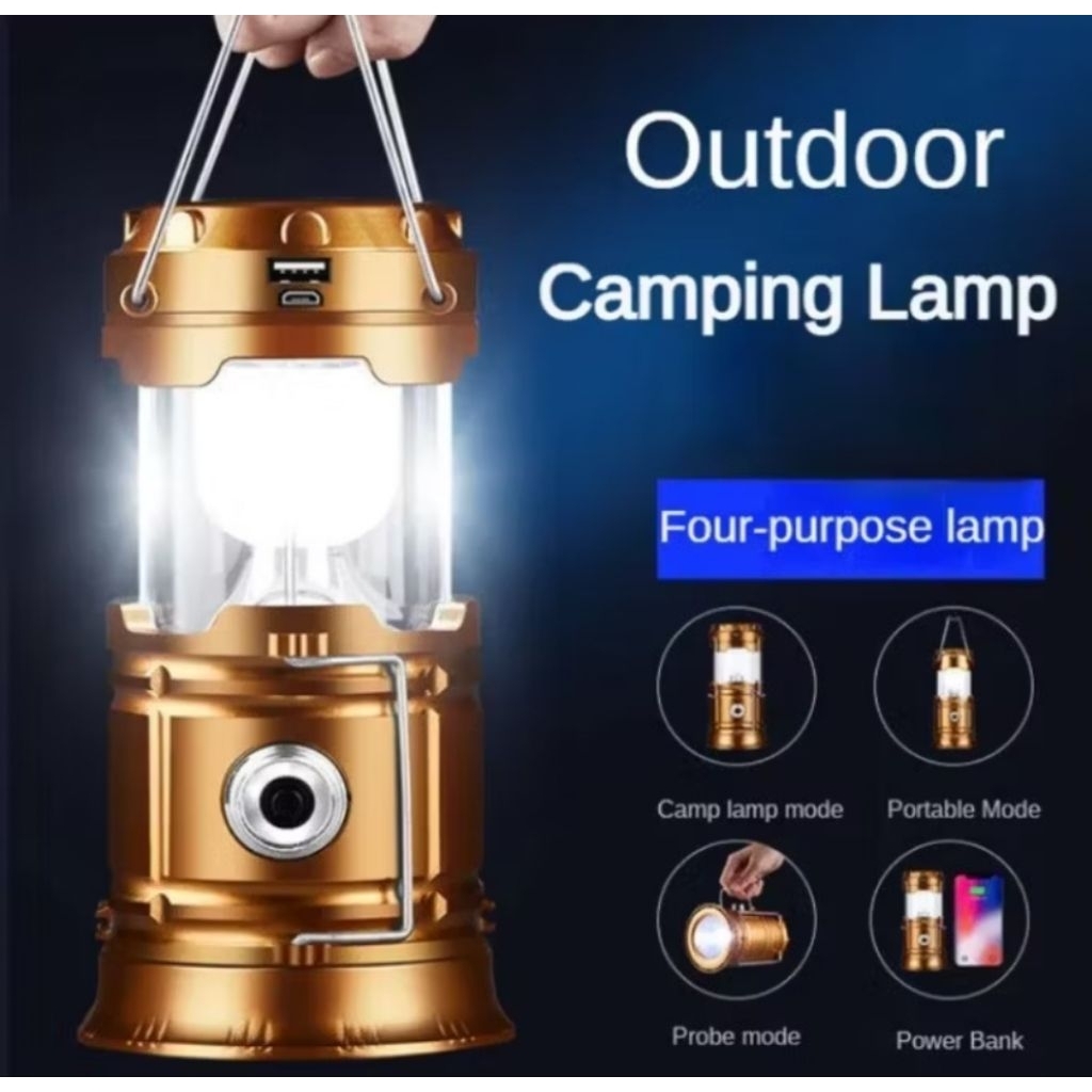 Jual Lentera Dan Senter Emergency Solar Light Recharge Camping Panel ...