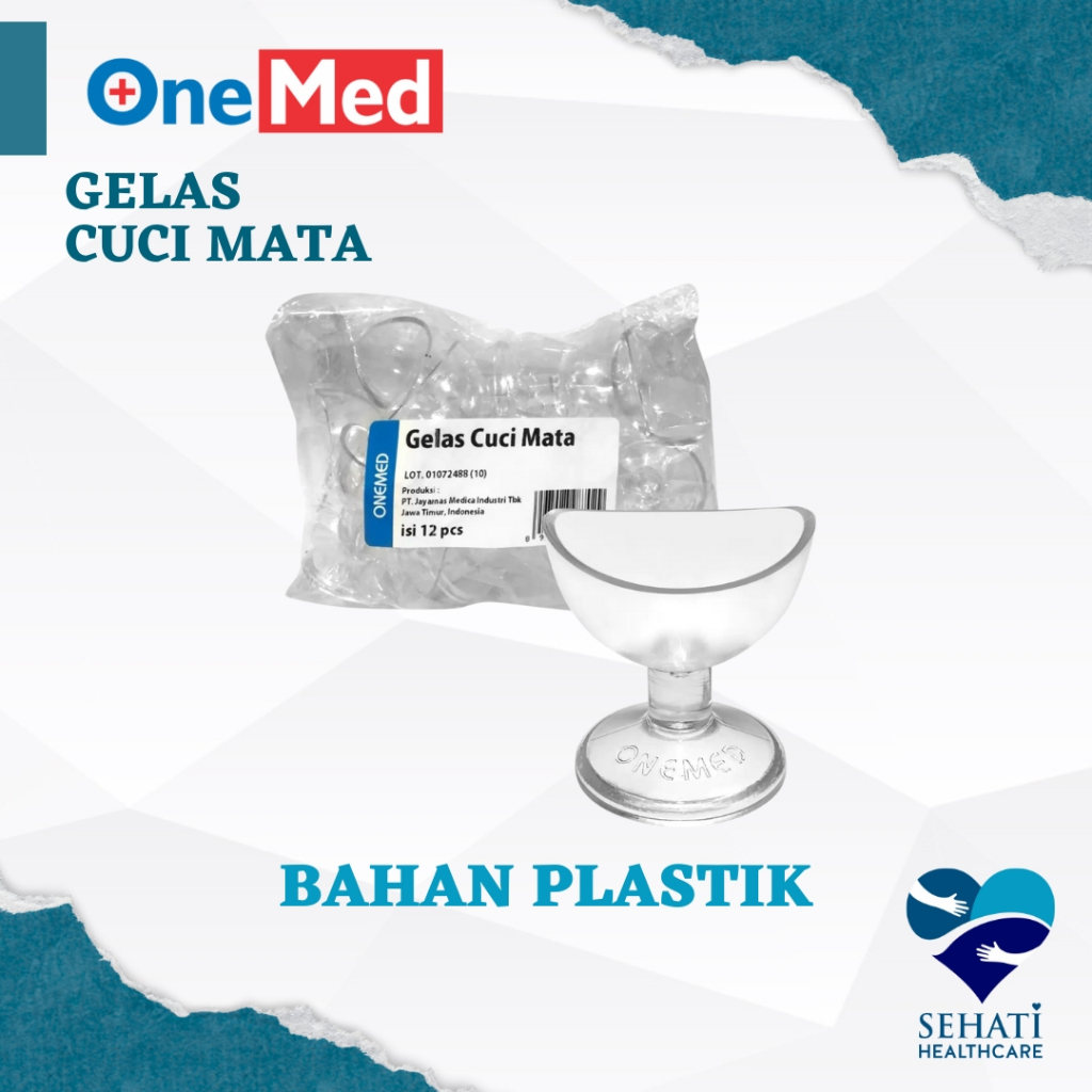 Jual Onemed Gelas Cuci Mata isi 12 Eye Bath Glass Wadah Cairan Pencuci ...