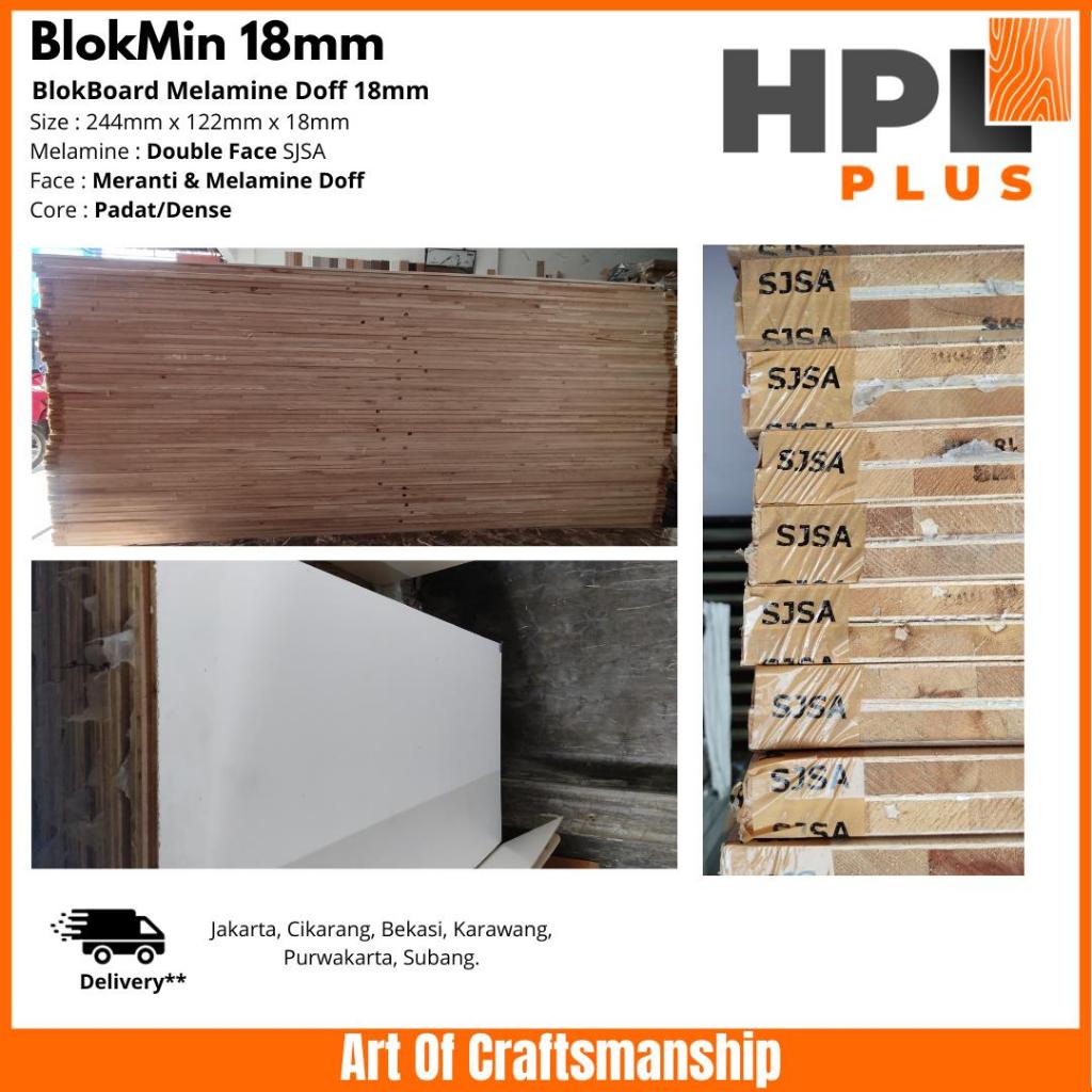 Jual Blockboard Melamine (Blockmin) 18 mm Putih Doff | Premium ...
