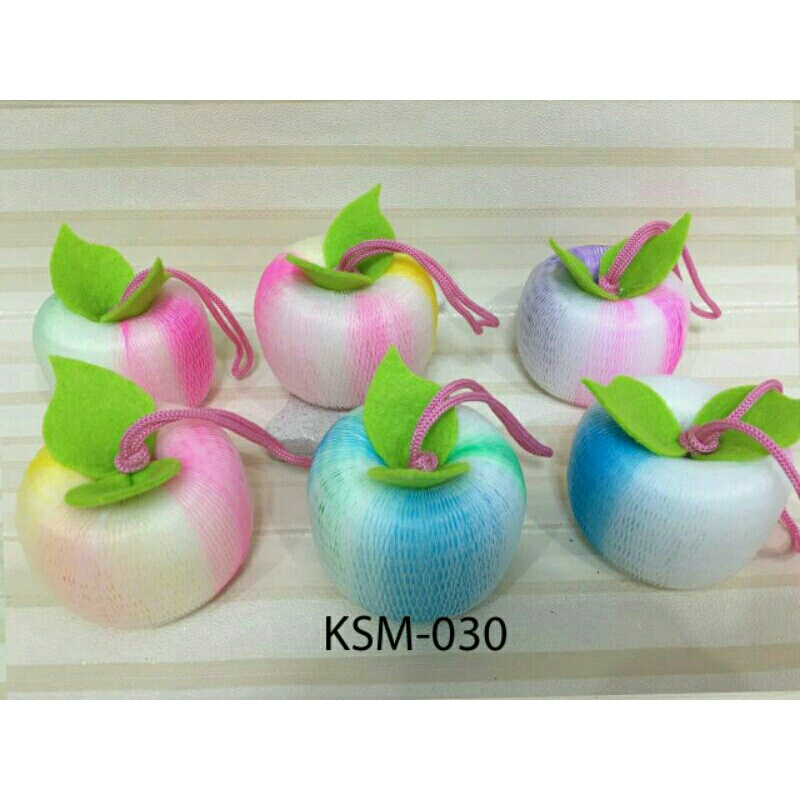 Jual SPON SPONS JARING MANDI APEL WARNA | MIX | 1 PCS | Shopee Indonesia