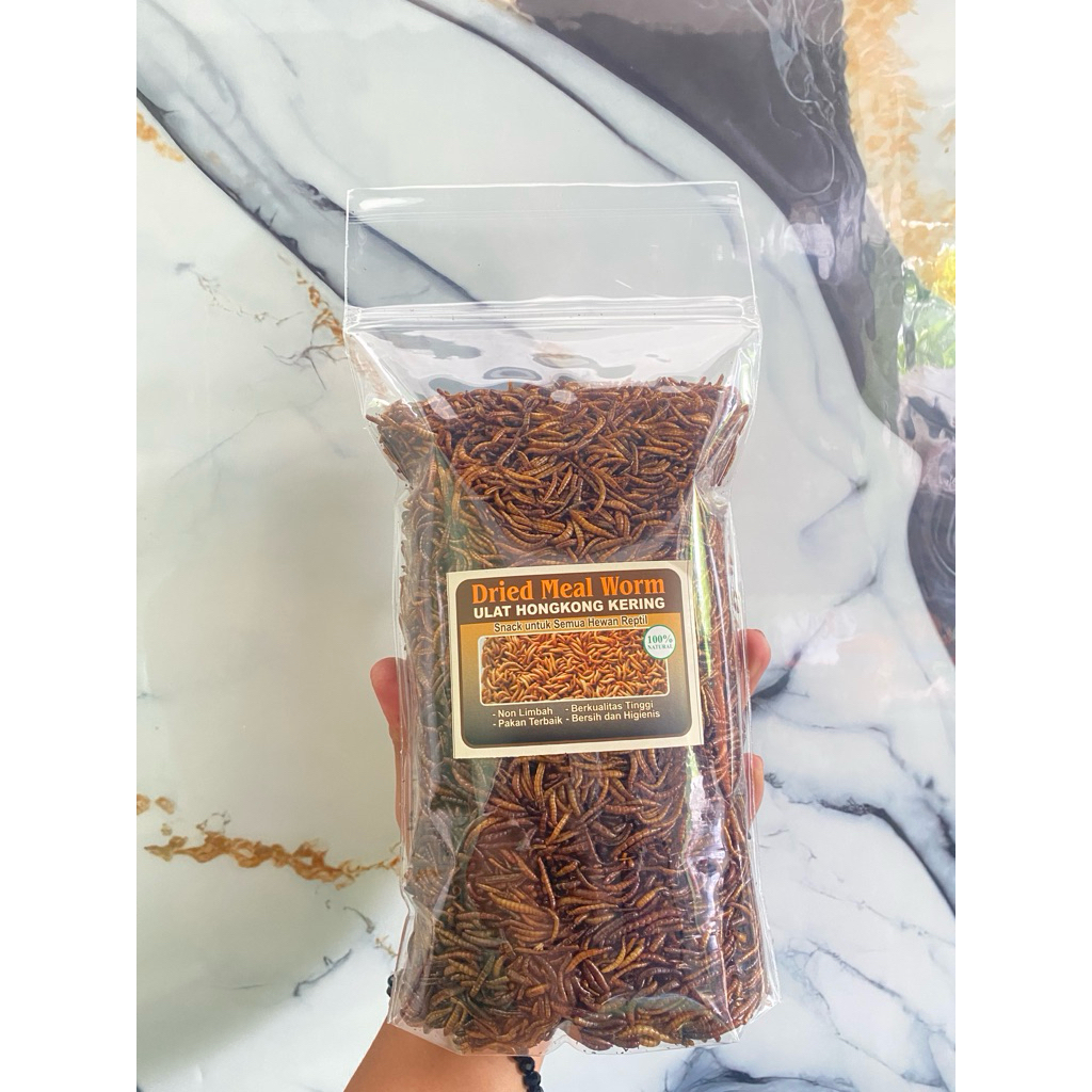 Jual DRIED MEAL WORM ULAT HONGKONG KERING 1 KG PAKAN HEWAN REPTIL ...