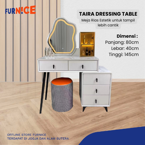 Jual Furnice Taira Dressing Table U/3 Meja Rias Minimalis Elegan dengan ...