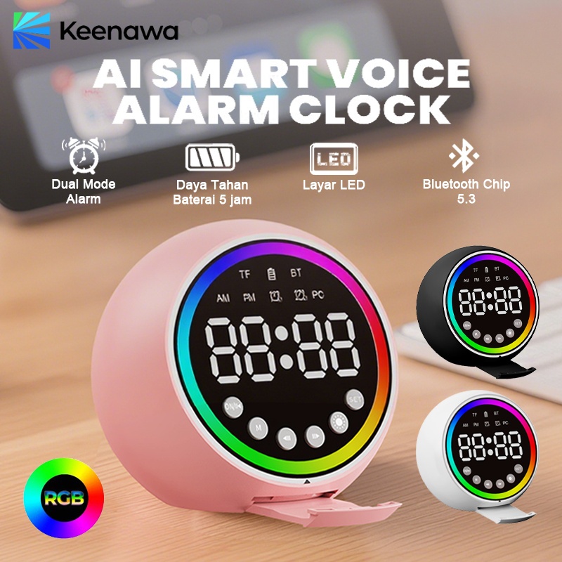 Jual Jam Speaker Bluetooth RGB Multifungsi Bass for Adults Portable ...