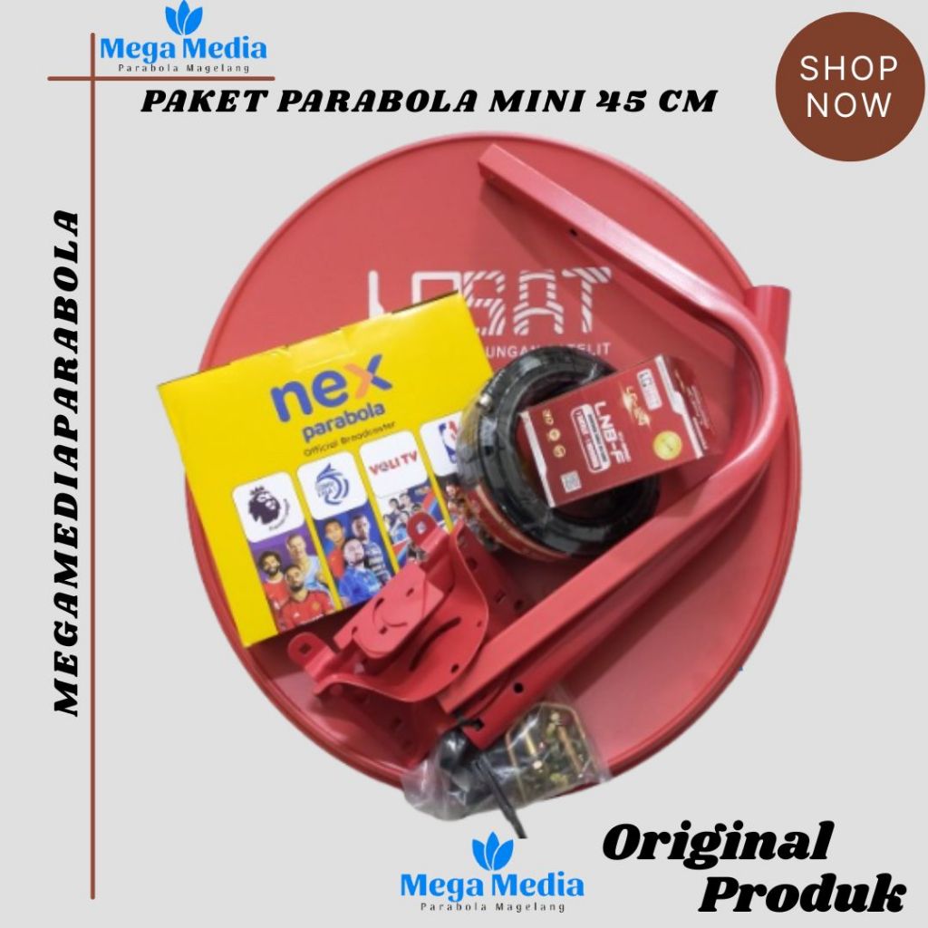 Jual Paket parabola mini 1TV Dish 45 cm Nex Parabola komplit MNC grup ...