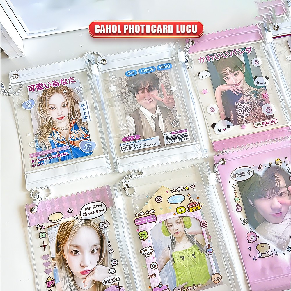 Jual EC Eceran Ziplock Pouch Photocard Transparan Holder Keychain ...