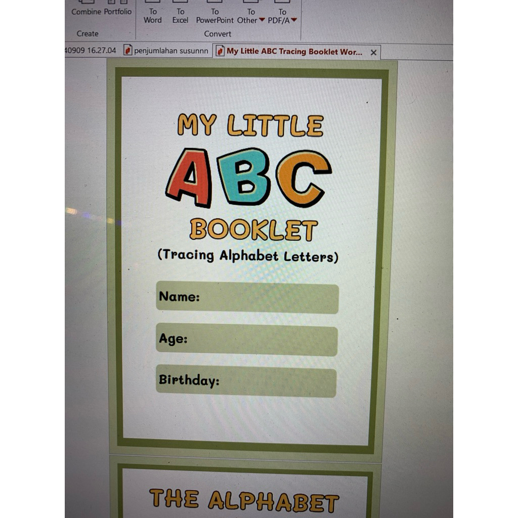 Jual LATIHAN MENULIS ANAK TK / PAUD / KINDERGARTEN MY LITTLE ABC ...