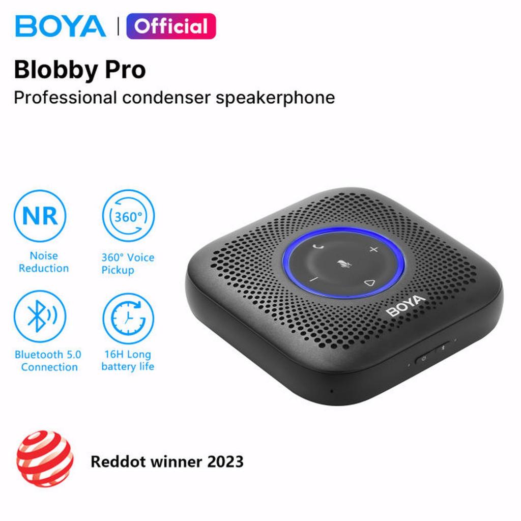 Jual Speakerphone Bluetooth BOYA Blobby Pro, Mic Perekam Suara 360 ...