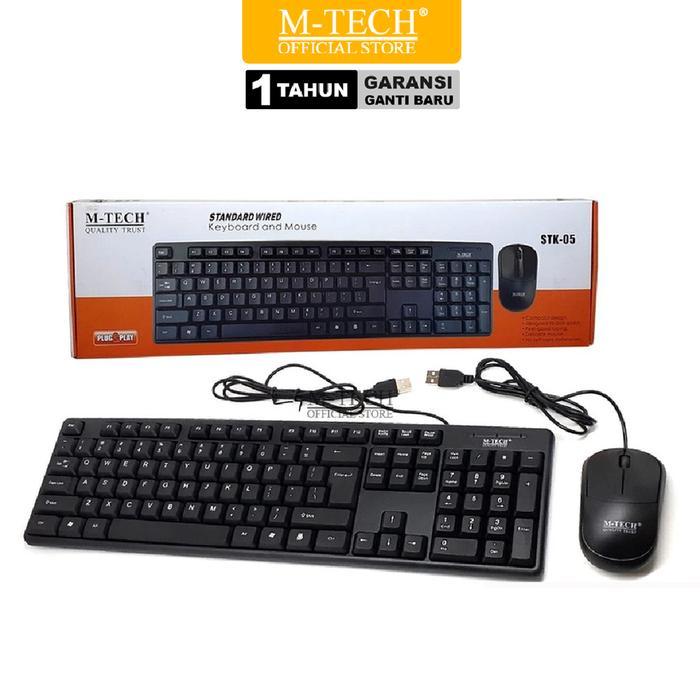Jual Keyboard Mouse M-Tech STK-05 Wired Combo Keyboard Mouse | Shopee ...