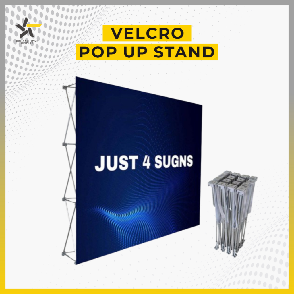 Jual VELCRO POP UP STAND | 3X3 & 3X4 | BACKDROP KAIN | BACKWALL KAIN ...