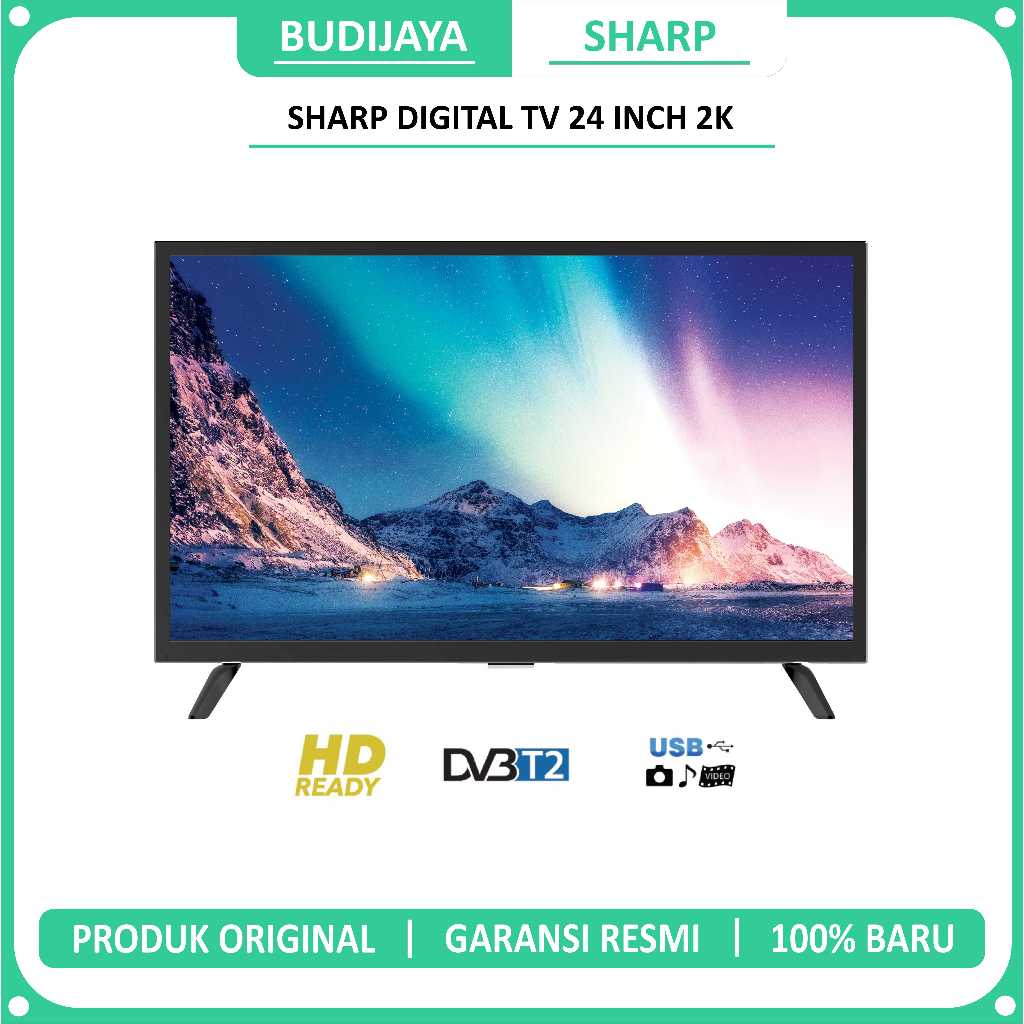 Jual Sharp 24 inch 2K DIGITAL TV - 2T-C24HD1500I - Hitam | Shopee Indonesia