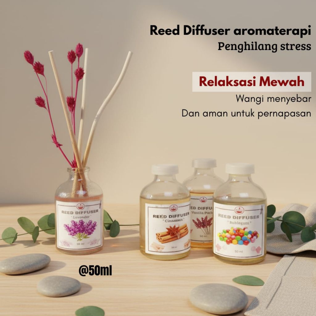 Jual REED DIFFUSER AROMATHERAPY | PARFUM PENGHARUM RUANGAN REED DIFUSER ...