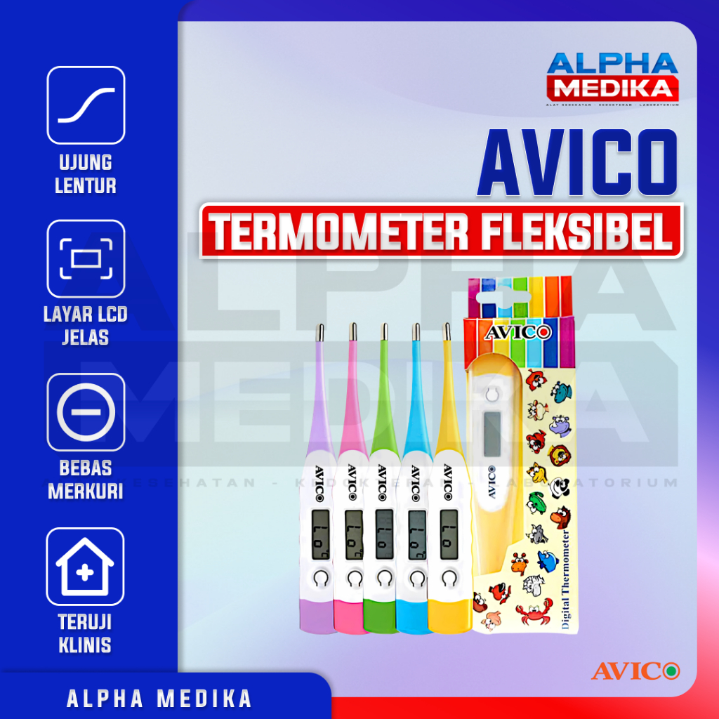 Jual AVICO - Thermometer Digital Avico / Termometer Ketiak / Pengukur ...