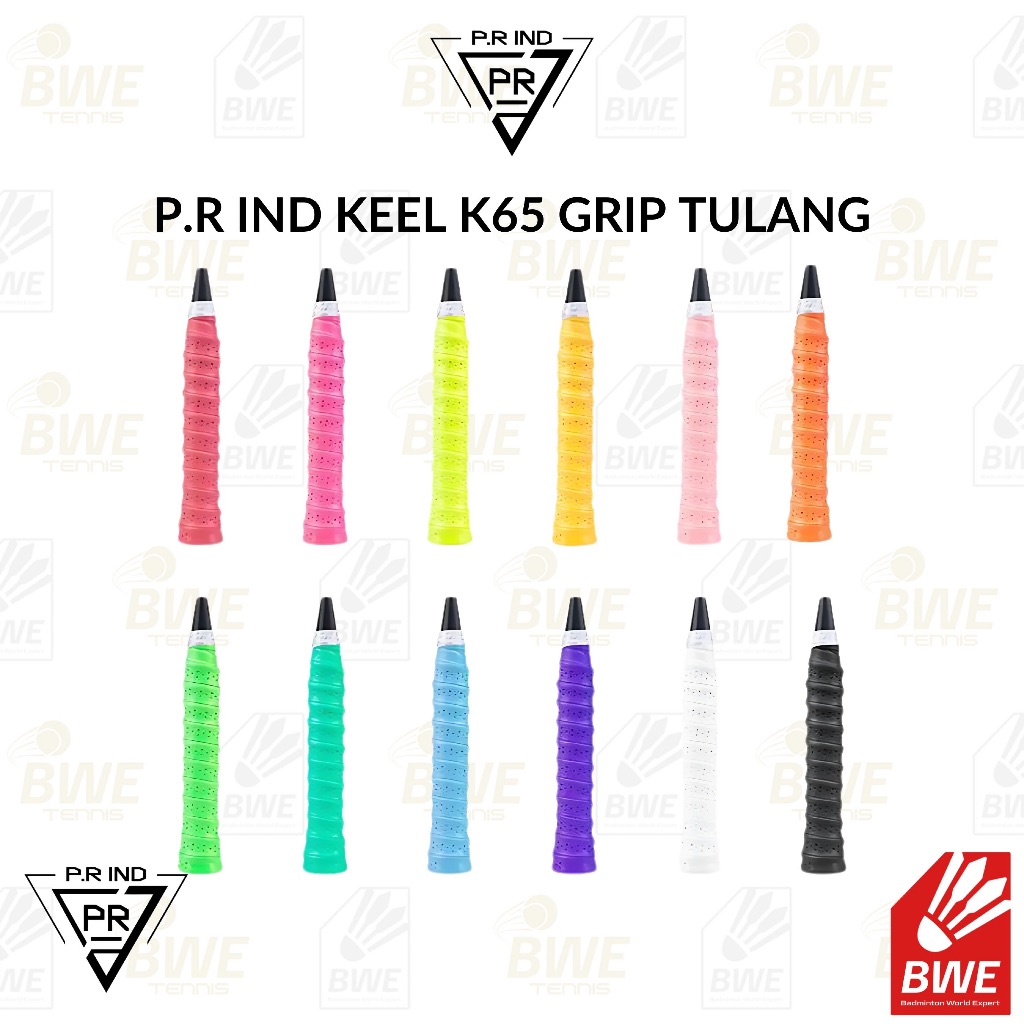 Jual GRIP BADMINTON TULANG P.R IND KEEL GRIP K65 - GRIP BADMINTON 100% ...