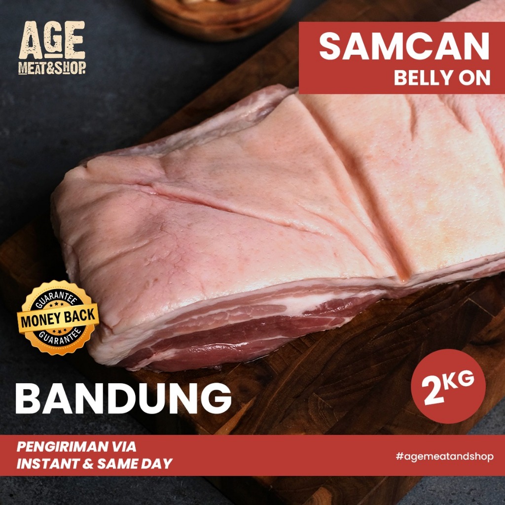Jual Daging Babi Samcan ON 2KG / Pork Belly Skin 2KG | Shopee Indonesia