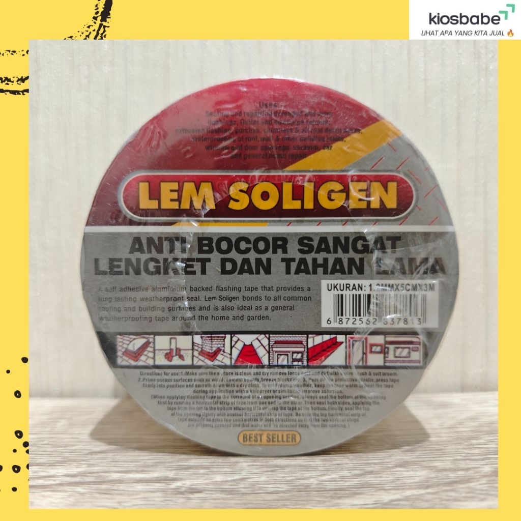 Jual Soligen Lem Tambal Atap Asbes Seng / Lem Talang / Lem Anti Bocor ...
