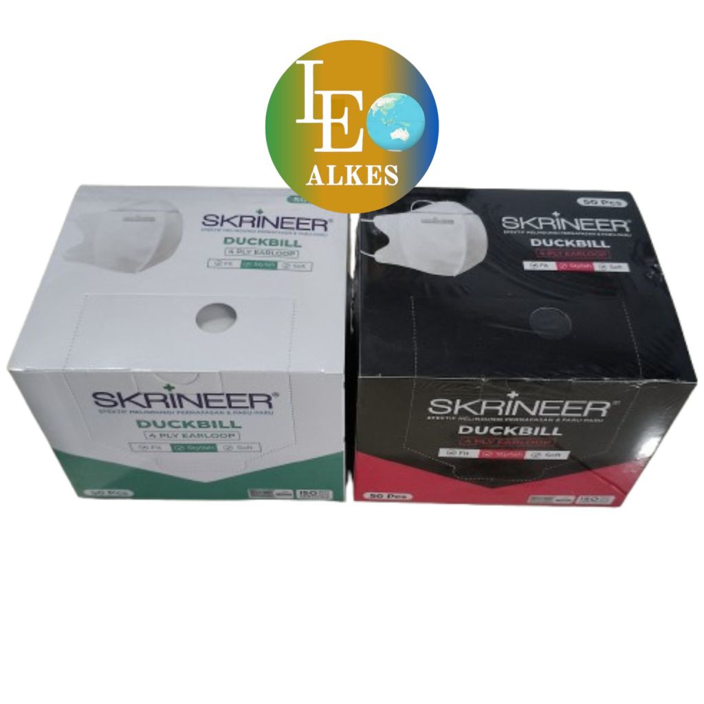 Jual Skrineer Masker Duckbill 4 Ply Earloop isi 30 Pcs | Shopee Indonesia