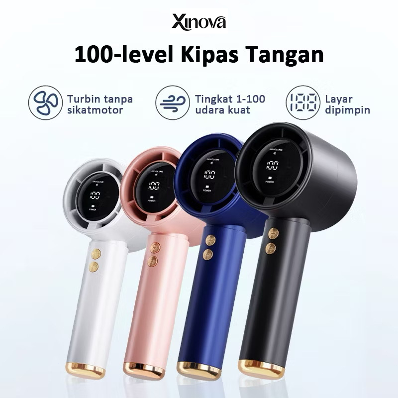 Jual [COD] Xinova Kipas Mini 100 Level Angin Turbo Super dengan Display ...
