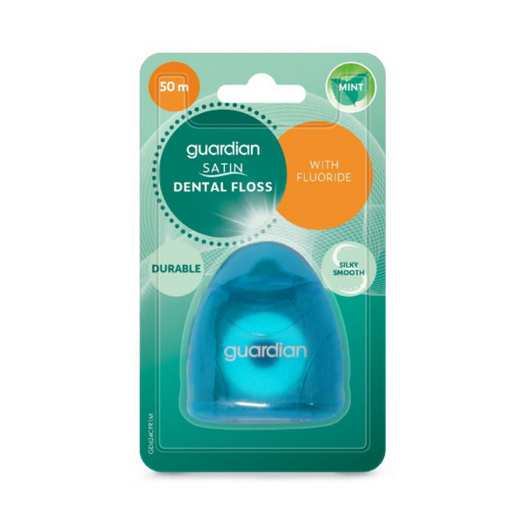 Jual Guardian Satin Dental Floss Waxed 50m Silky Smooth (MALAYSIA ...